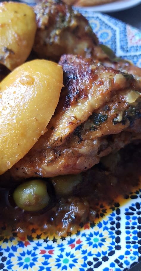 Tajine De Poulet Aux Olives Et Citron Confit My Tasty Cuisine