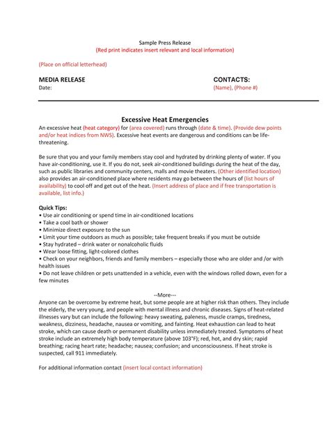 46 Press Release Format Templates Examples Samples ᐅ TemplateLab