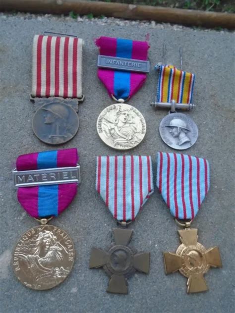 LOT DE 6 Medailles Militaires Differentes EUR 38 98 PicClick FR