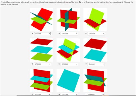 solved 1 point each graph below is the graph of a system
