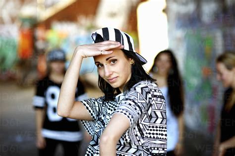 Girls Wearing Baseball Caps Backwards