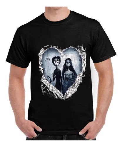 Playera El Cadáver De La Novia Corazón Cine Tim Burton MercadoLibre