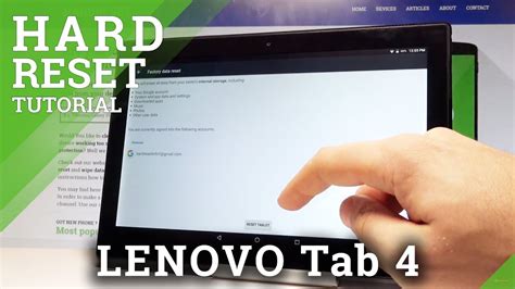 How To Factory Reset LENOVO Tab 4 Wipe All Data HardReset Info YouTube
