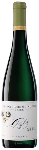 Bischöfliche Weingüter Trier Ayler Riesling Kabinett Feinherb Vivino