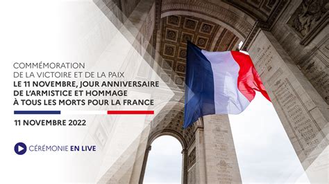 Commémoration de la Victoire et de la Paix le 11 novembre jour