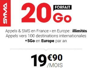 Forfaits mobile 20Go sans engagement testez les bons plans à petit prix