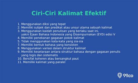 15 Contoh Kalimat Efektif Yang Benar Dan Penjelasannya
