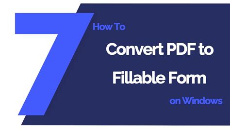 how to convert pdf to fillable form on windows pdfelement 7 youtube