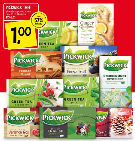 Pickwick Thee Folder Aanbieding Bij Jan Linders Details