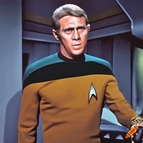 Steve Mcqueen In Classic Star Trek Uniform On Craiyon