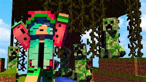 CREEPER INVASION Minecraft Survival Series 1 YouTube