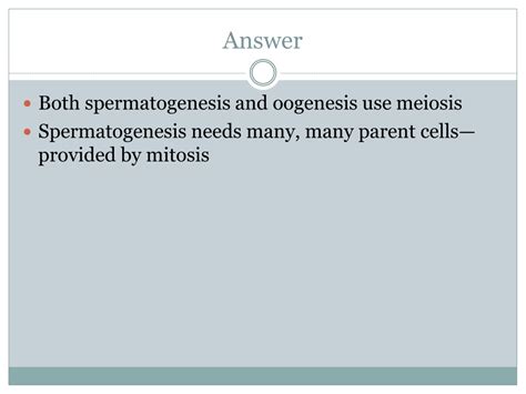 PPT Spermatogenesis Oogenesis PowerPoint Presentation Free