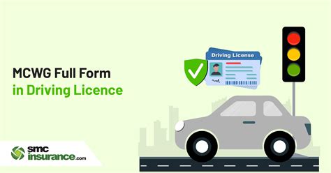 MCWG Full Form In Driving Licence Check Eligibility Apply Online