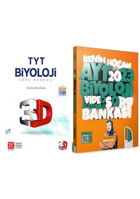 3d Tyt Biyoloji Ve Benim Hocam 2023 Ayt Soru Bankası Seti 2 Kitap