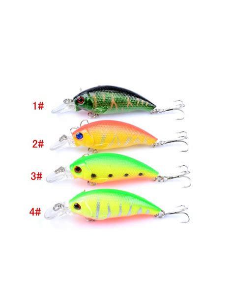 4x 7 5cm Popper Crank Bait Fishing Lure Lures Surface Tackle Saltwater