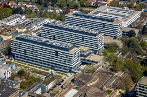 Bochum von oben Neubau am Campus der RUB Ruhr Universität Bochum im