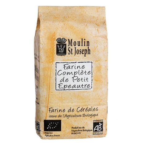 Farine complète de seigle bio 1kg Moulin St Joseph Belvibio