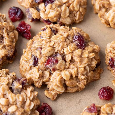 Healthy Vegan Oatmeal Cranberry Cookies Beaming Baker