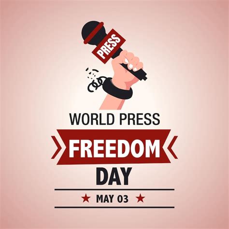 Ilustração vetorial gratuita do dia mundial da liberdade de imprensa