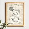 Amazon Nacnic Prints Vintage Patents Toilet Set Of G Paper