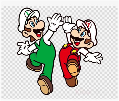 Mario Luigi High Five Clipart Mario Bros Mario Y Luigi De Fuego PNG