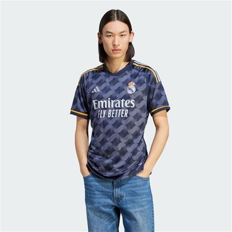Promo Adidas Men Football Away Jersey Real Madrid 23 24 Baju Bola Pria