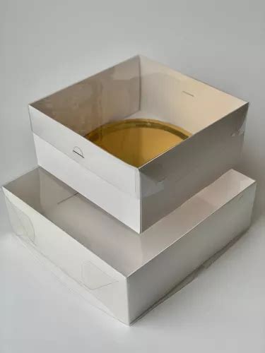 Caja Para Desayunos Tortas Con Tapa Acetato 30x30x10 30u En Venta En