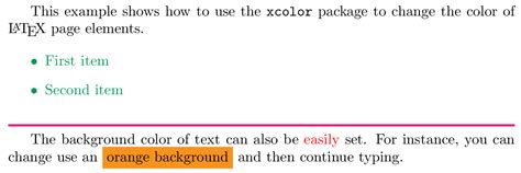 Using Colors In LaTeX Overleaf Editor LaTeX Online