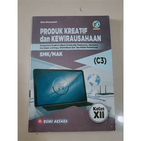 Jual BUKU PRODUK KREATIF DAN KEWIRAUSAHAAN SMK KELAS 12 BUMI AKSARA