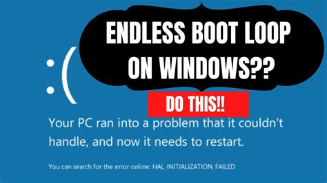 Fix Windows 10 11 Endless Reboot Loop 2022 YouTube