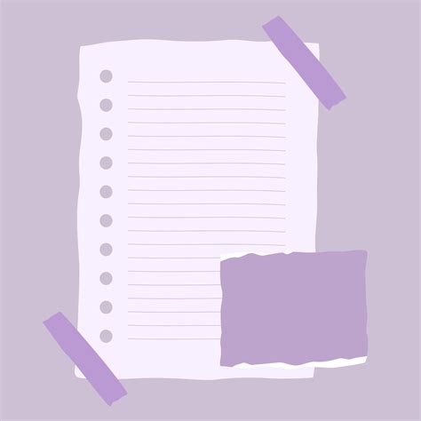 Decorative Note Paper For Taking Notes In Light Purple Color 7772900