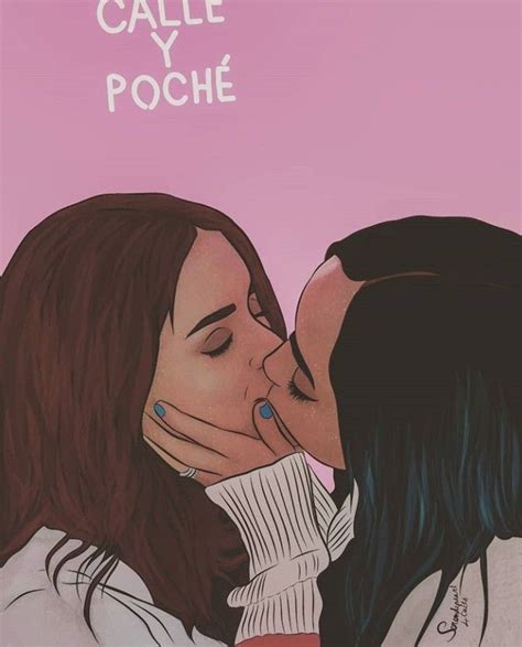 Calle y Poché Lesbian Art Cute Lesbian Couples Lesbian Love Couple
