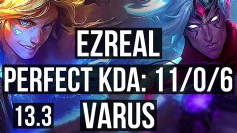 EZREAL Karma Vs VARUS Janna ADC 11 0 6 Rank 5 Ez Legendary