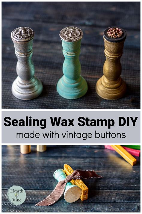 Diy Wax Seal Stamps Made With Heirloom Buttons Artofit