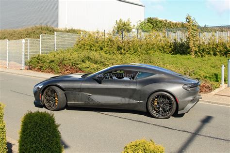 2021 Aston Martin DBS Zagato Spied Morphs From CGI To Naked Carbon