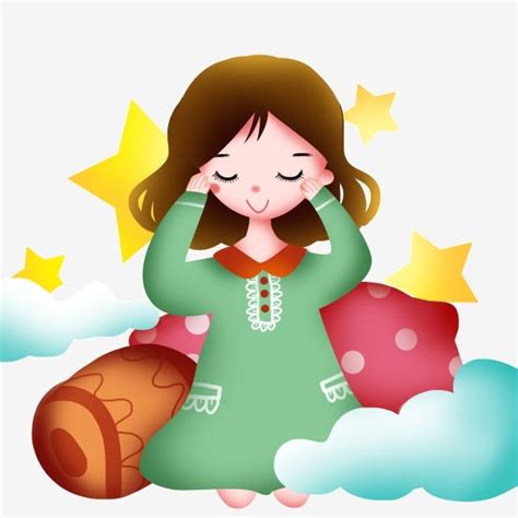 Ilustraci N Del D A Mundial Del Sue O Ni A Dormida Estrella Amarilla De