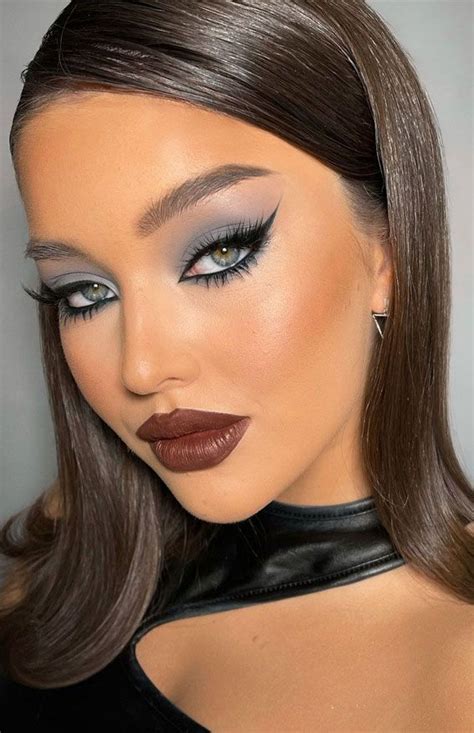 Spring Makeup Trends Dark Mood Makeup Look Grey Makeup S