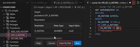 create a pl sql procedure
