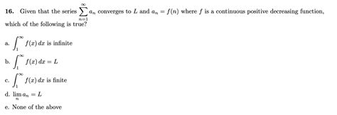 solved an f n where f is a continuous positive decreasing