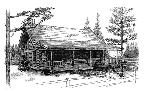 The Trapper Peak Log Cabin Floor Plans Under 2000 Sq Ft
