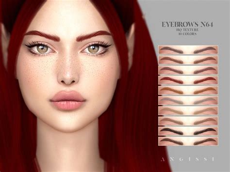 ANGISSI S Eyebrows N64 Sims 4 Sims Eyebrows