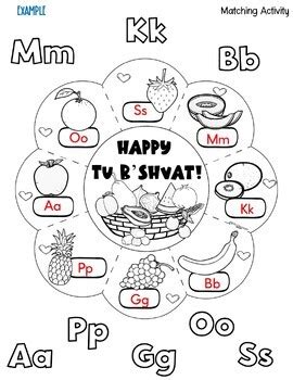Tu B Shvat Fruit Alphabet Review By ESL Classroom TPT