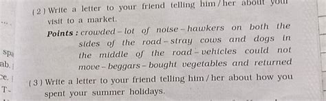 2 Write A Letter To Your Friend Telling Him Her About Your Visit To A M