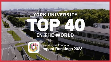 York University THE Impact Rankings 2023 YouTube