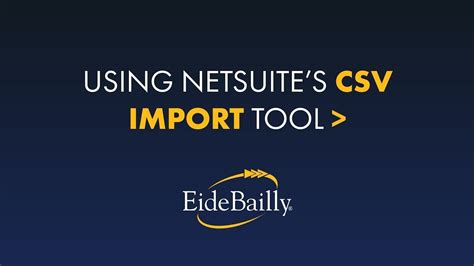 How To Import Data From Excel Into Netsuite With The Csv Import Tool