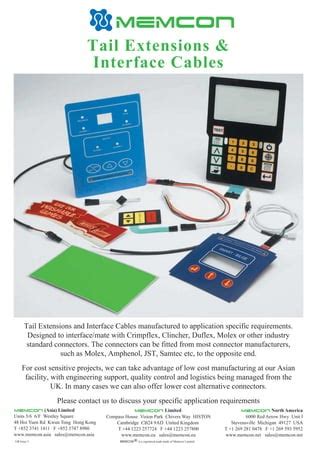 Memcon Tail Extensions Discrete Wiire Interface Cables PDF Free