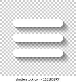 Hamburger Menu Icon White