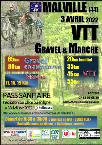 Rando Marche Vtt Gravel La Malvilloise Vttrando Fr