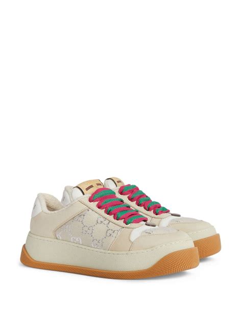 Gucci Double Screener Lace Up Sneakers Farfetch