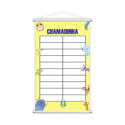 Banner Chamadinha Alunos Painel Escolar X Cm Elo